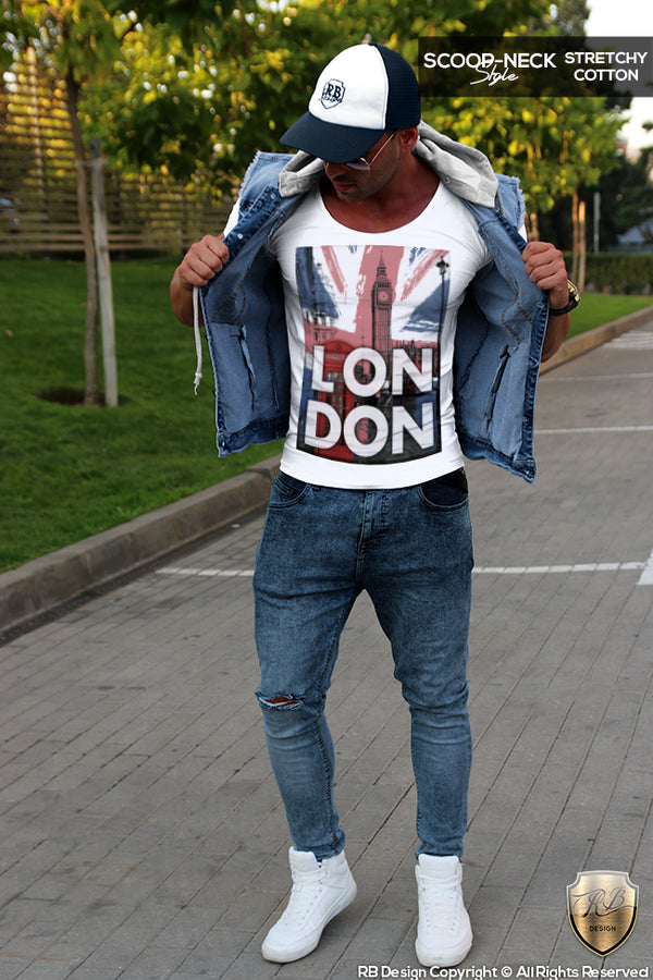 London Men's T-shirt Big Ben UK Flag RB Design Tank Top MD013 – RB ...