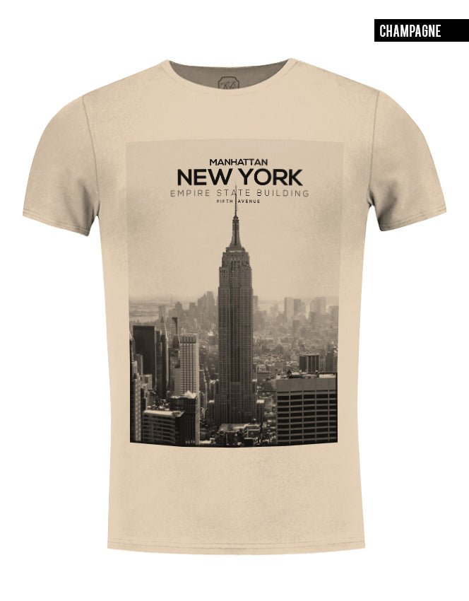 Men's T-shirt New York Manhattan Fifth Avenue Graphic Tee / color opti ...