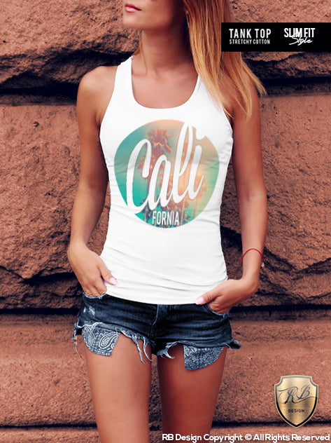 Ladies LA California T-shirt Fresh Summer Beach Tank Top RB Design WD2 ...