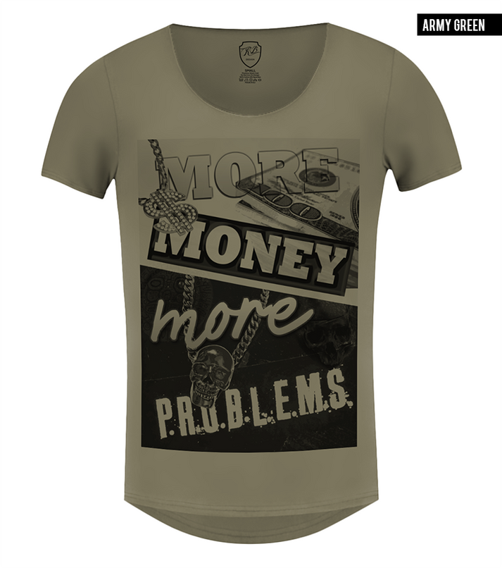 Men's T-shirt "More Money More Problems" / color option / MD336 – RB ...