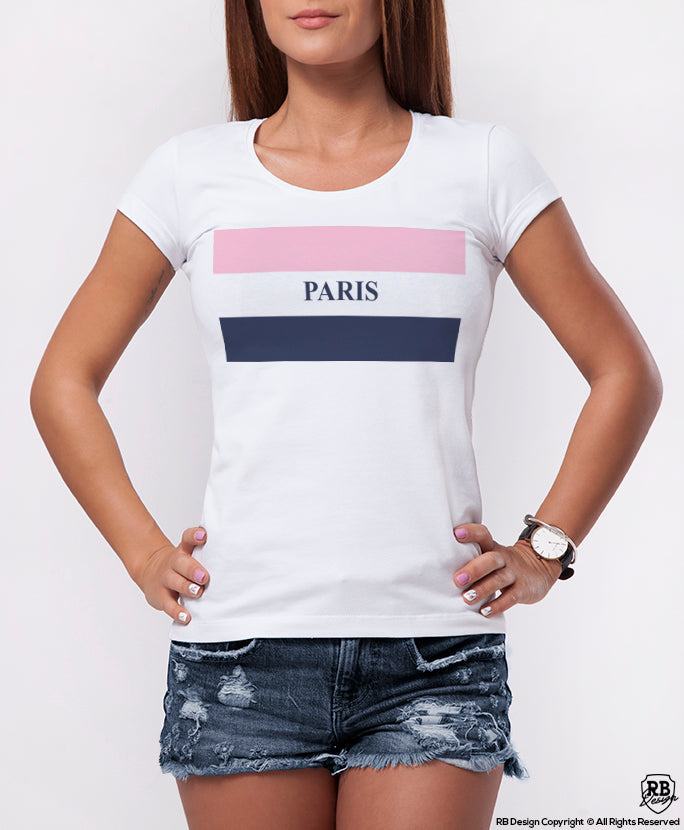 Fashion Trendy Women's T-shirt "Paris" WD379 – RB Design Store