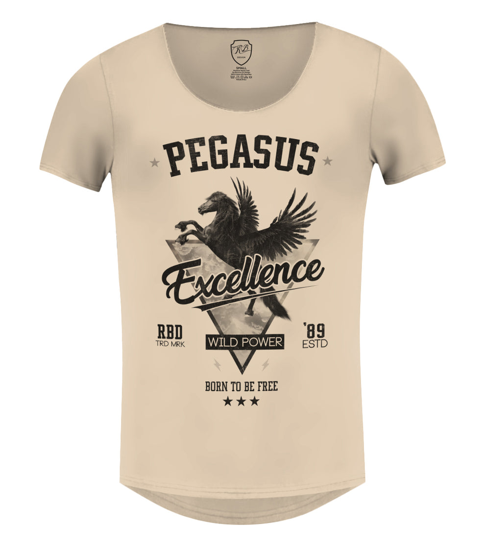Premium Fashion Brand Tees - Stylish Luxury Men's T-shirt "Pegasus ...