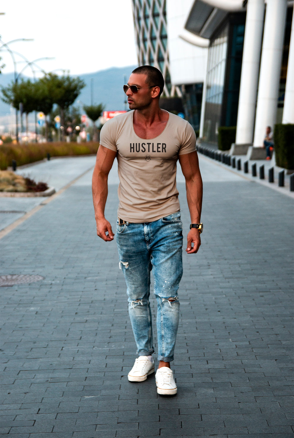 Motivation Slogan Men's T-shirt | Nobody Cares Work Harder – RB Design ...