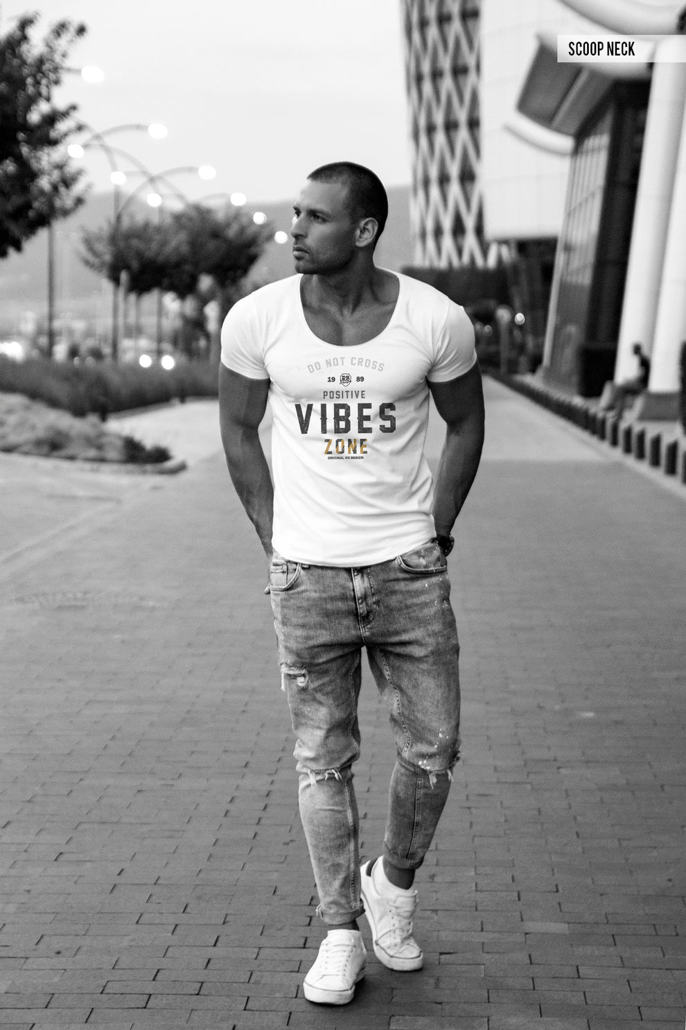 Men's T-shirt "Positive Vibes Zone" | Designer Brand Tee Shirts – RB ...